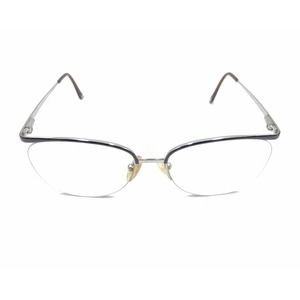 Versace | Accessories | Versace 188 1287 Brown Silver Metal Half Rim ...